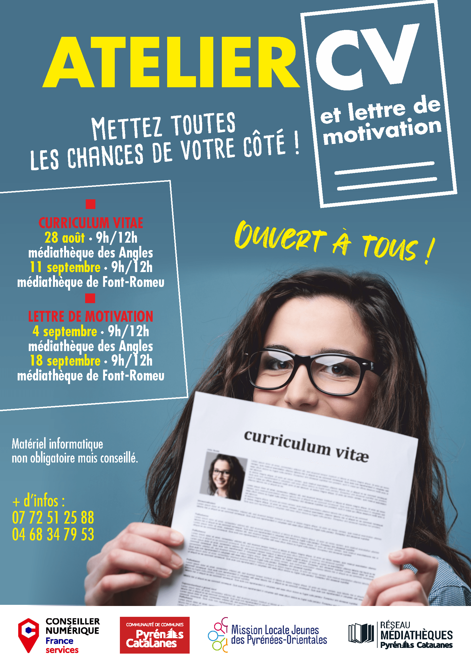 Ateliers CV et Lettre de Motivation à la Médiathèque de Font-Romeu - Mairie de Font-Romeu ...